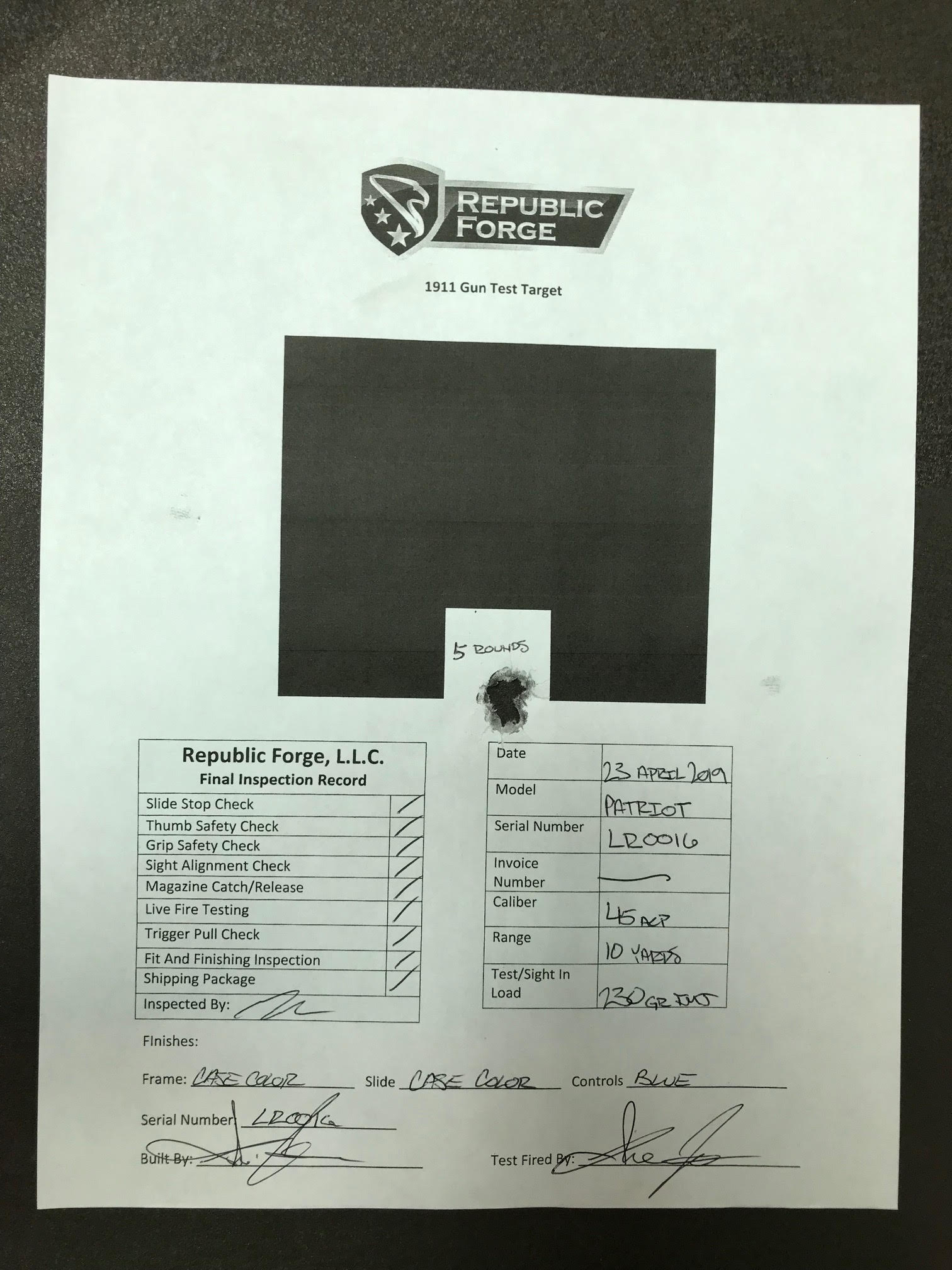 Republic Forge – Custom made 1911 Handgun Built for Shooters